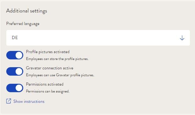 How can I setup a Gravatar-Connection?